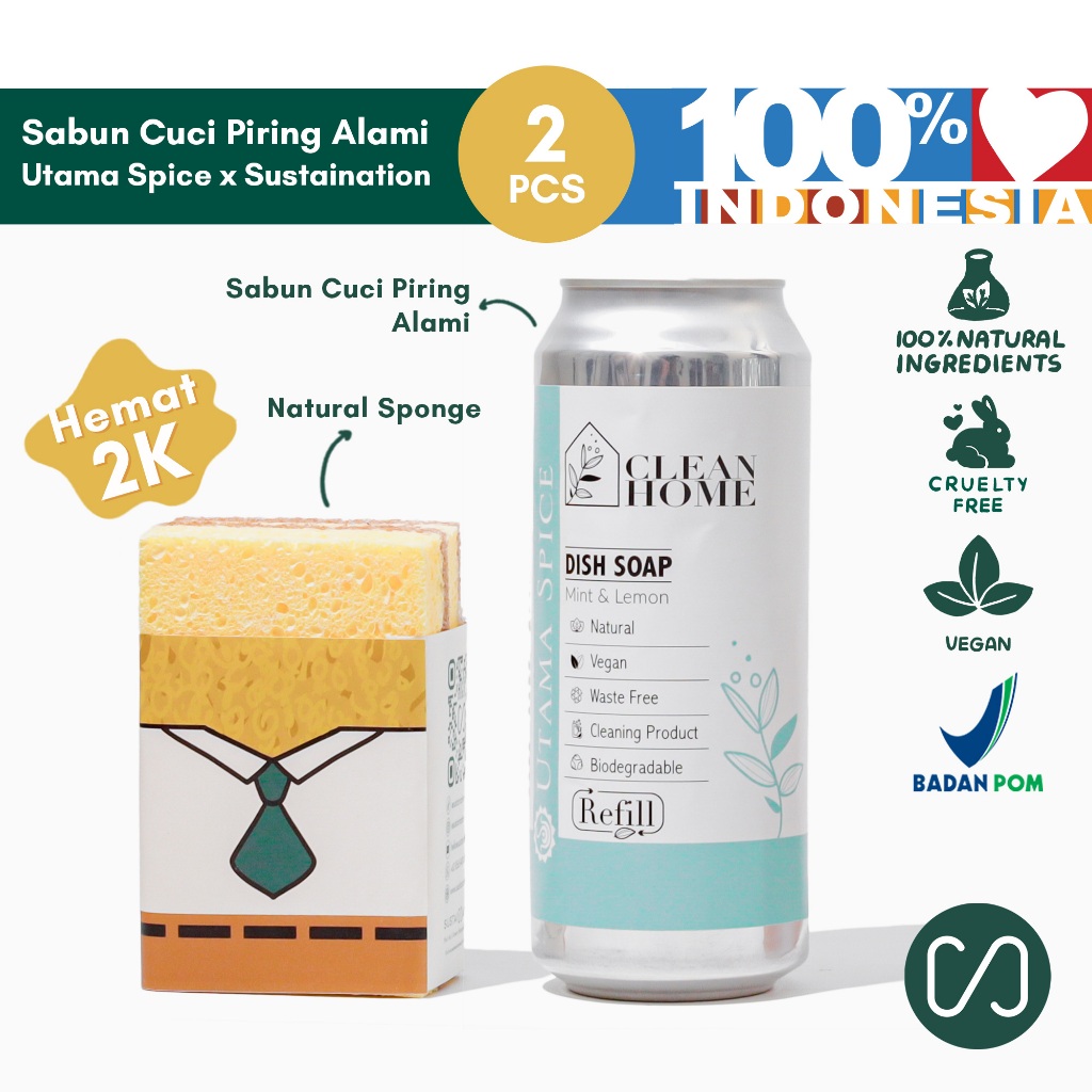 Jual Bundle Sabun Cuci Piring Alami Sehat Ramah Lingkungan 2 pcs ...