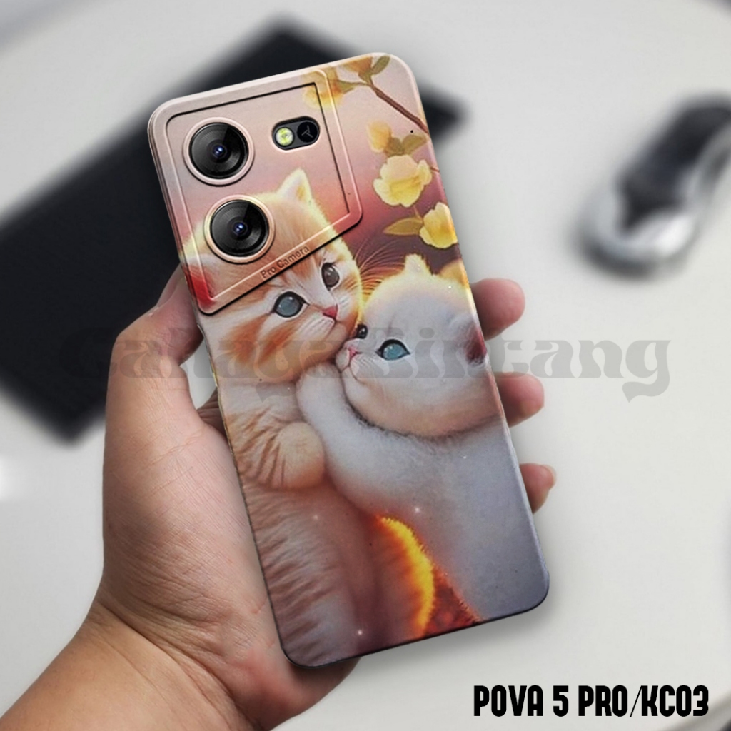 Jual CAHAYABINTANG - CASING HP UNTUK TECNO POVA 5 PRO GAMBAR KUCING ...
