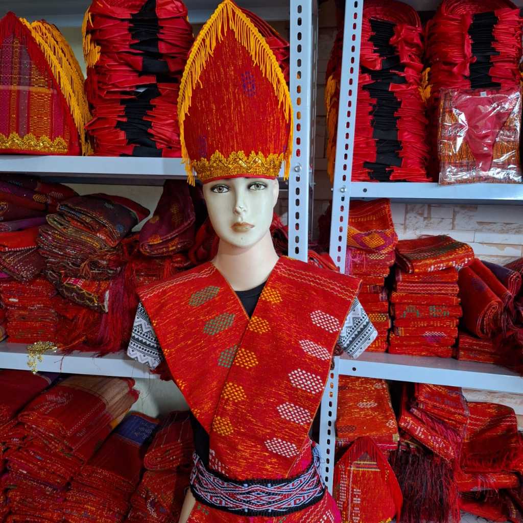 Jual set kostum baju adat batak laki laki / tari / tortor medan ...