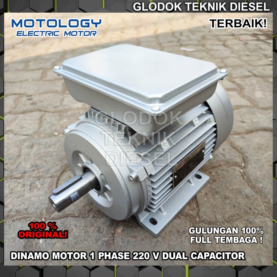 Jual Motology Dinamo Electric Motor 0.25 1/4 HP 2800 1400 Rpm 2 4 P 1 ...
