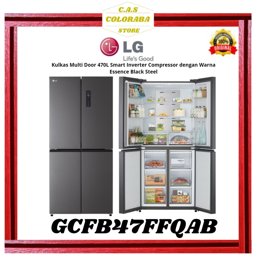 Jual KULKAS LG GCFB47FFQAB KULKAS 4 PINTU INVERTER GC-FB47FFQAB GCFB47 GC-FB47 KULKAS LG SIDE BY ...