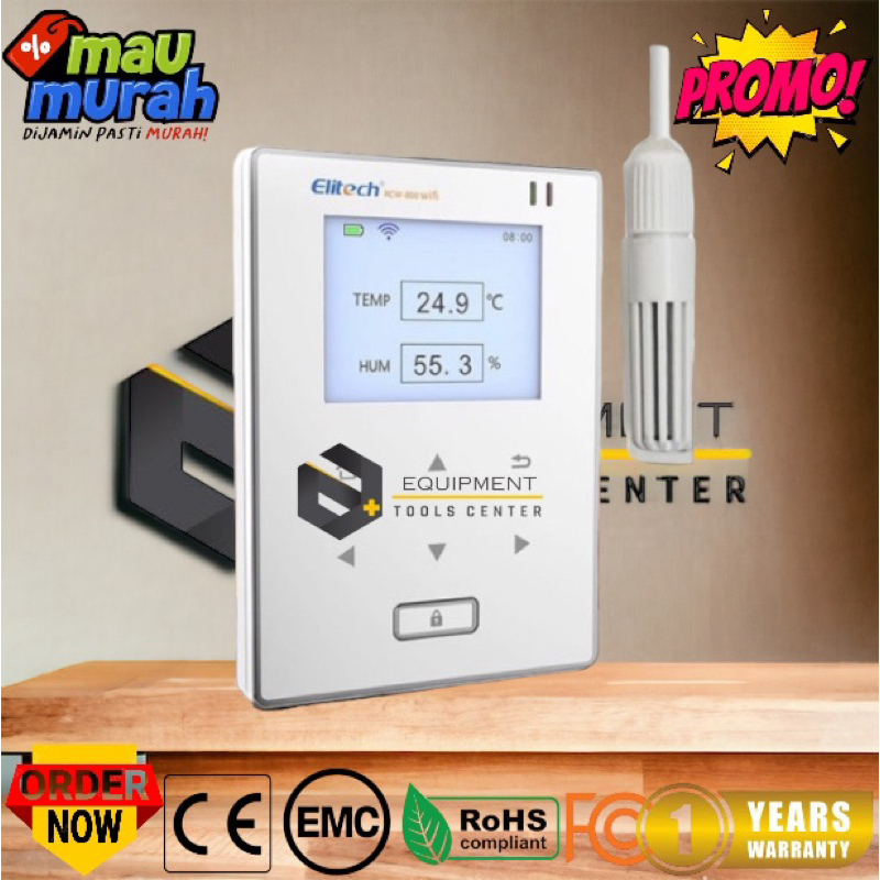 Jual Elitech RCW800 Wi Fi Temperature Humidity Data Logger WiFi RCW 800 ...