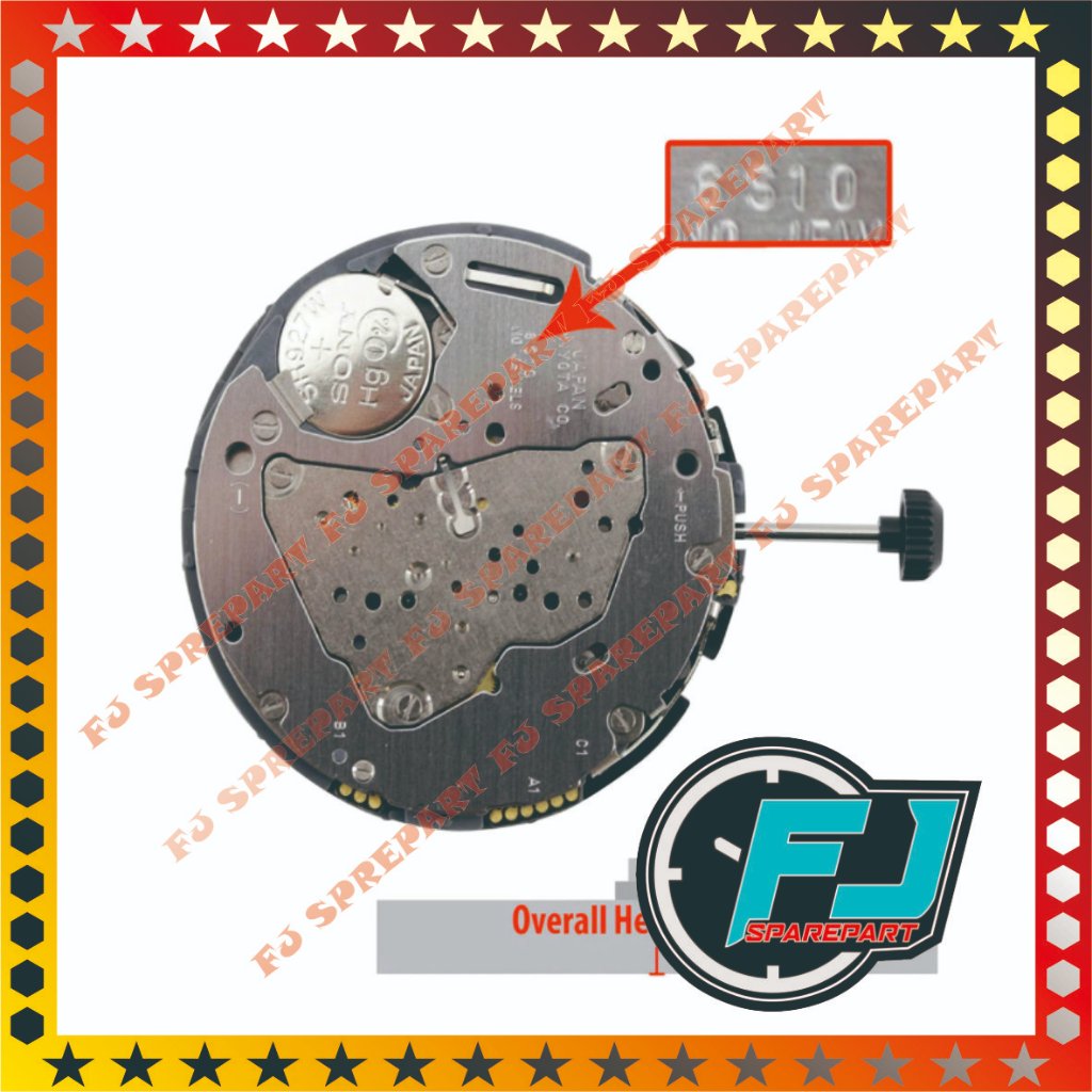 Jual Mesin Jam Tangan Miyota 6S10 6S 10 Chrono Original | Shopee Indonesia