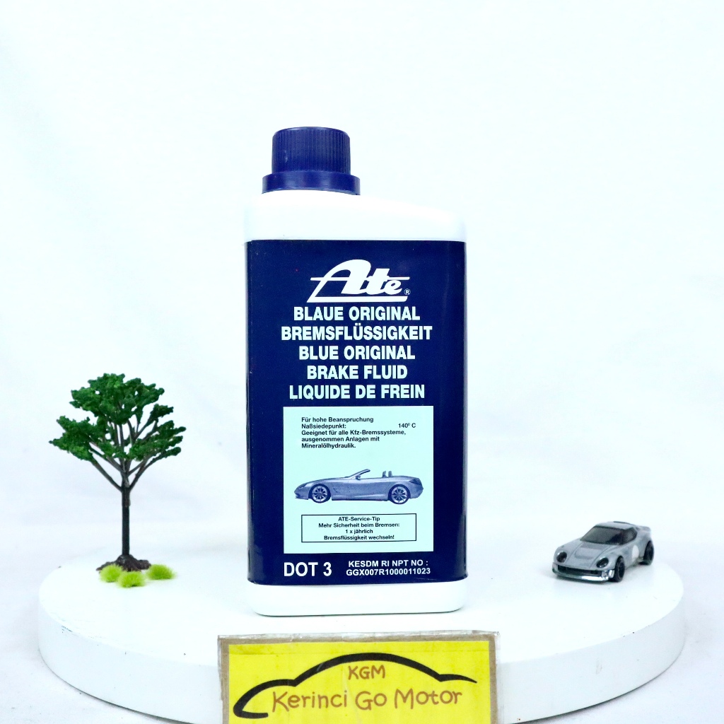 Jual ATE SL Minyak Rem Dot 3 Biru 1 Liter Cairan Rem Kopling Brake Fluid Original | Shopee Indonesia