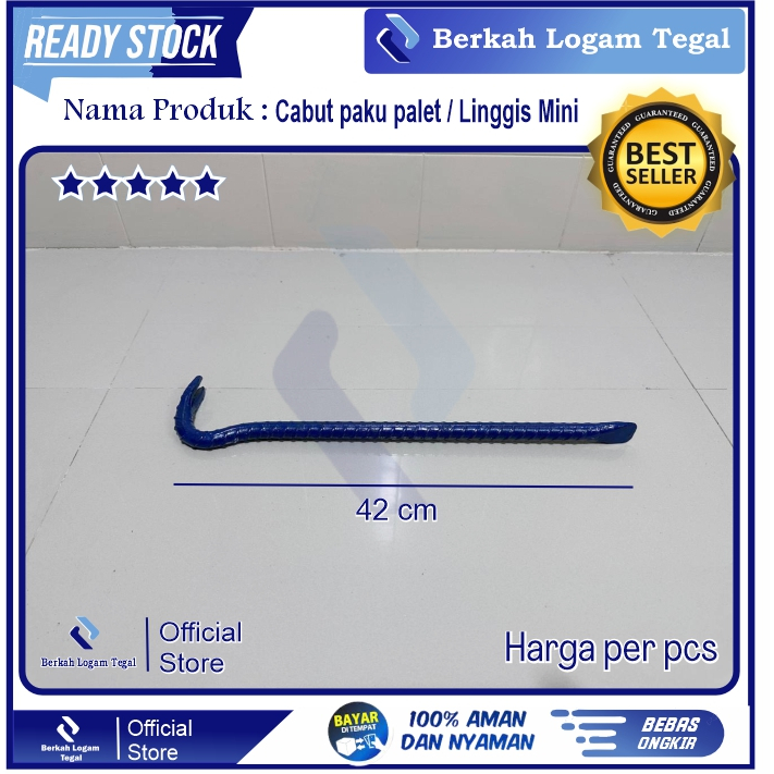 Jual LINGGIS KECIL PANJANG 42 CM/LINGGIS CABUT PAKU/LINGGIS DONGKEL ...