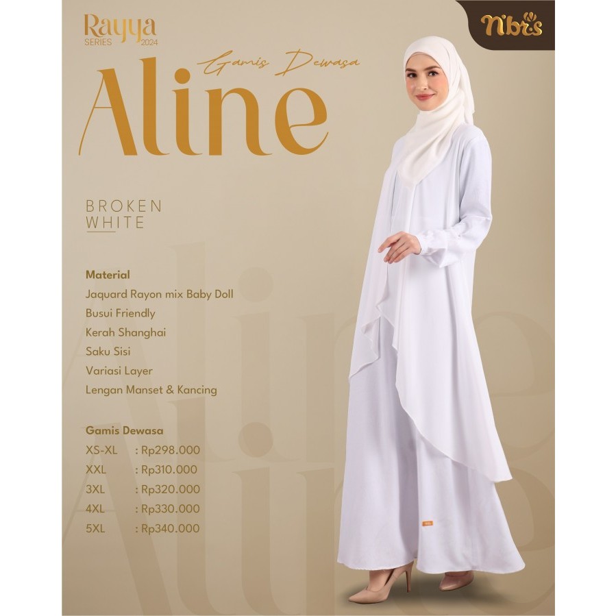 Jual NIBRAS ALINE GAMIS RAYA SERIES GAMIS 2024 | Shopee Indonesia