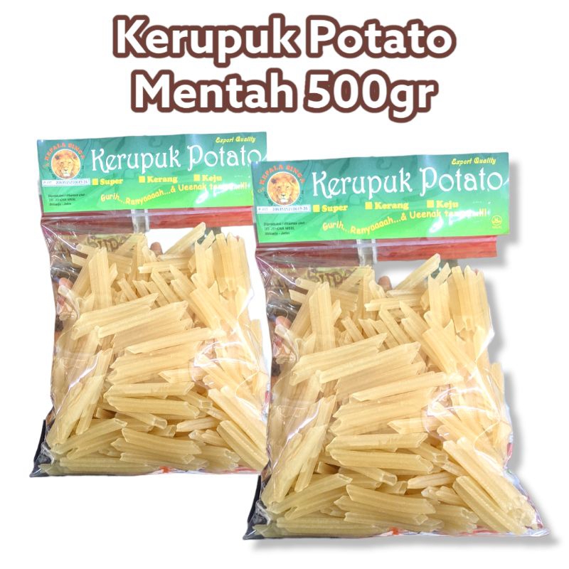 Jual KERUPUK POTATO STIK MENTAH 500gr | Shopee Indonesia