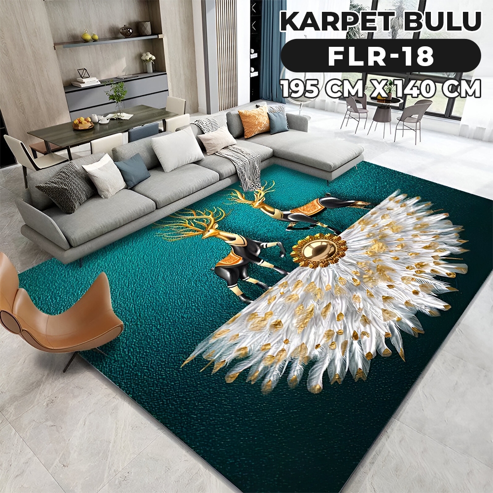 Jual Ai Home Karpet Bulu Rasfur Ukuran 140X195cm Karpet Lantai Bulu ...