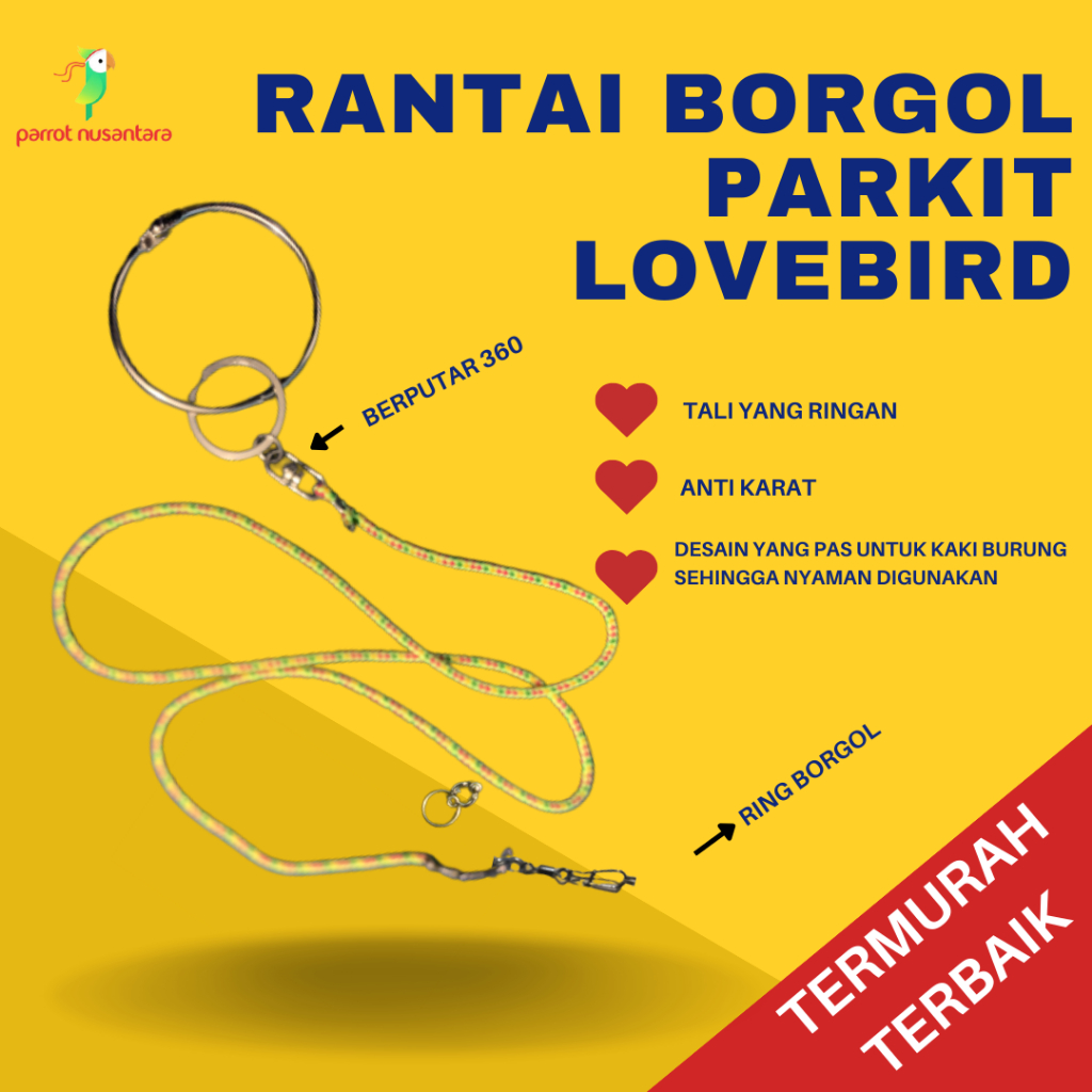 Jual rantai dan borgol parkit dan lovebird | Shopee Indonesia