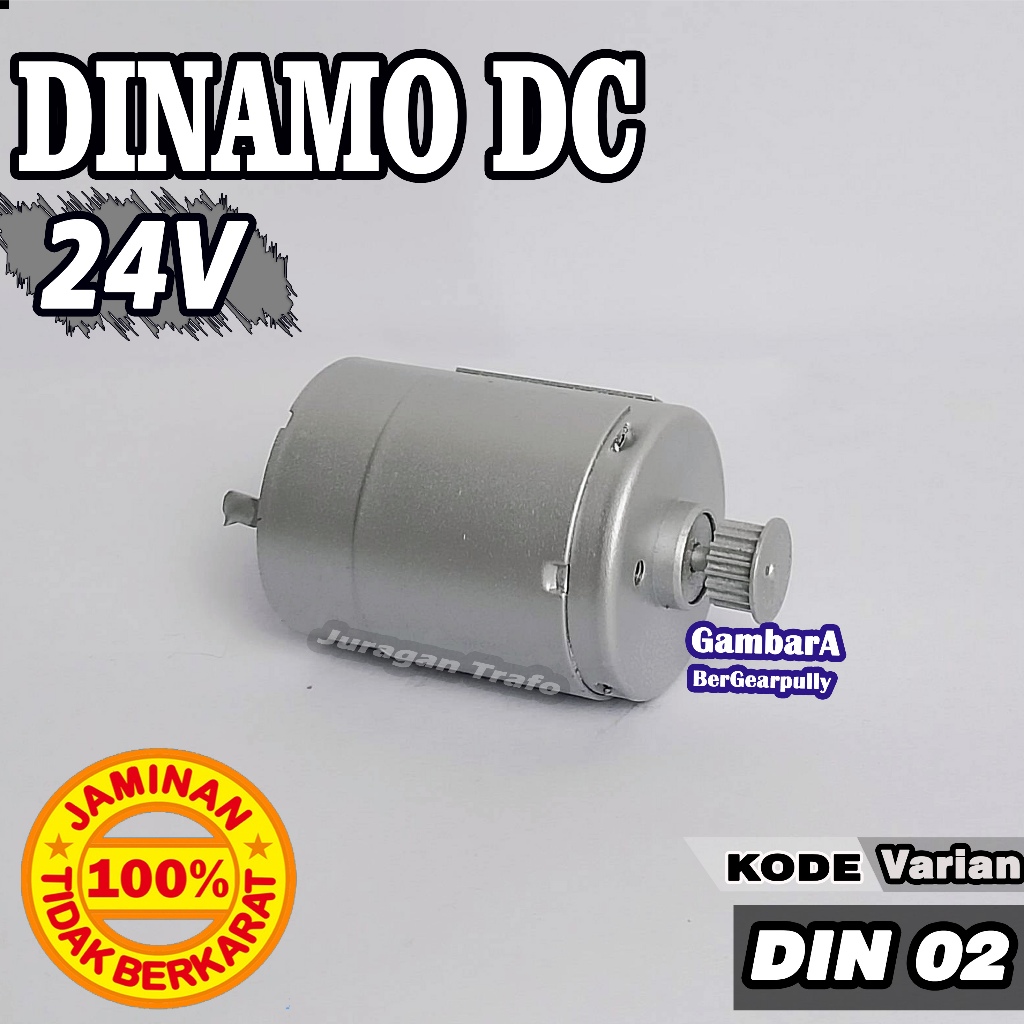 Jual Dinamo DC 24V Ber Kepala Gear / Generator listrik Bisa Untuk Media ...