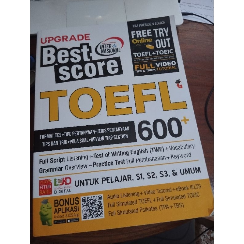 Jual Best Score TOEFL 600+ | Shopee Indonesia