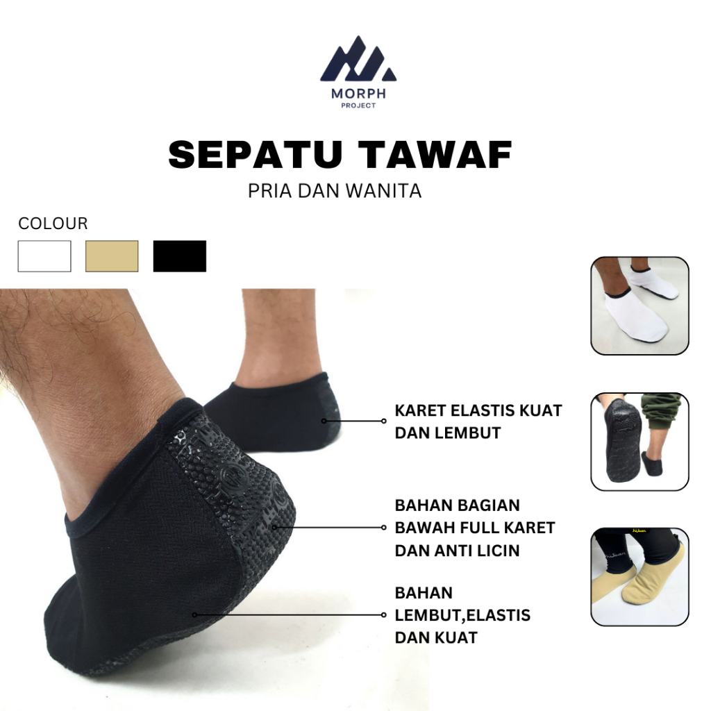 Jual Sepatu tawaf Premium pria wanita anti slip Haji dan Umroh | Shopee ...