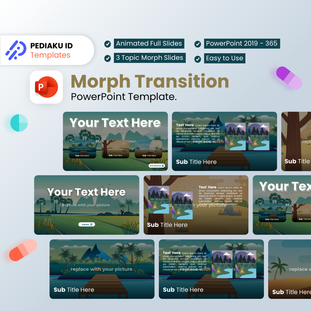 Jual Morph Transition PowerPoint Template | Premium | Shopee Indonesia