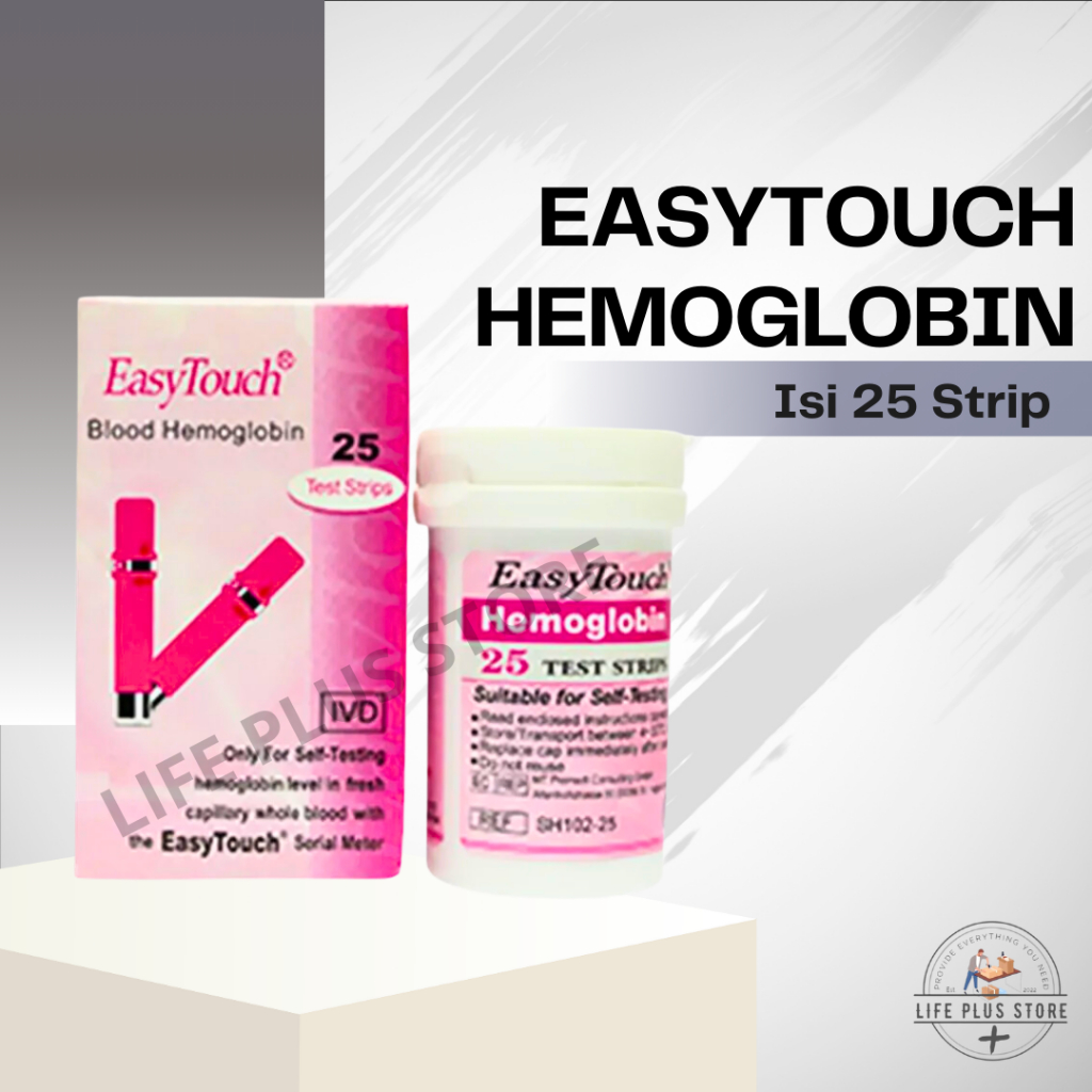 Jual Easy Touch Hemoglobin / Easytouch HB Hemoglobin 25 test strip ...