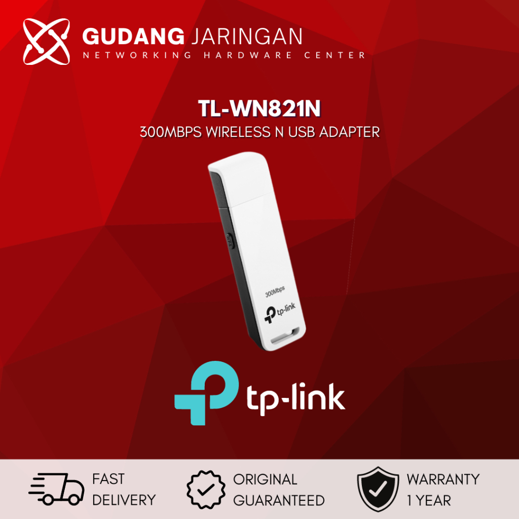 Jual TP-LINK TL-WN821N 300Mbps Wireless N USB Adapter TPLINK | Shopee ...