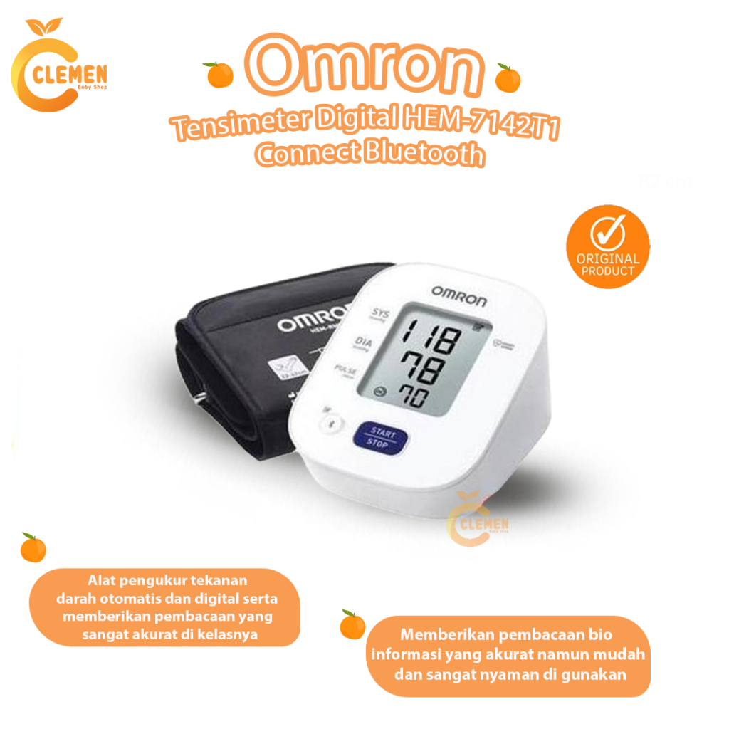 Jual Omron Tensimeter Digital HEM-7142T1 Connect Bluetooth (Tensi ...