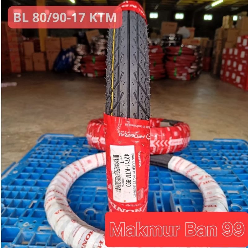 Jual Ban Luar AHM Honda 80/90-17 KTM Tubetype Ban Belakang Supra ...