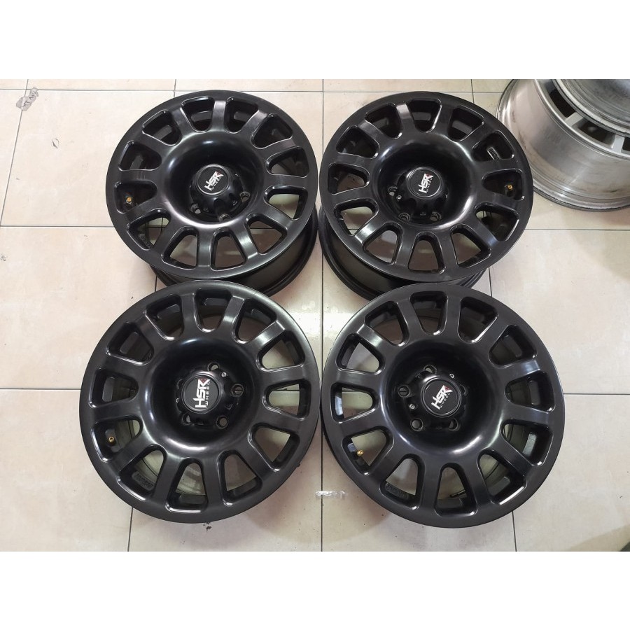 Jual VELG RACING HSR FORTE RING 16 LUBANG 5 BLACK MODIFIKASI INOVA RUSH ...