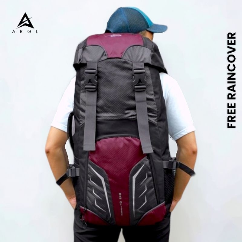 Jual ARGALOKA Tas Ransel Gunung Keril Carrier Pria Kapasitas 60L Backpack Travelling Camping ...