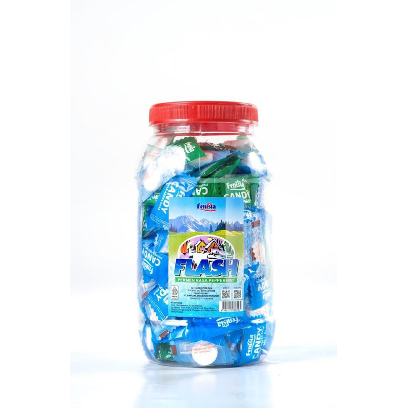 Jual PERMEN MINT/FLASH PAPPERMINT FENISIA/PERMEN MINT TOPLES BESAR ...