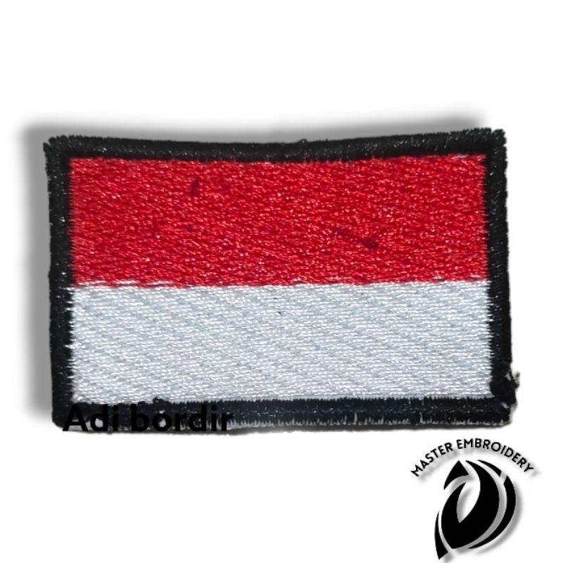 Jual LOGO BENDERA MERAH PUTIH LIST HITAM UKURAN (TINGGI 3 CM X PANJANG ...