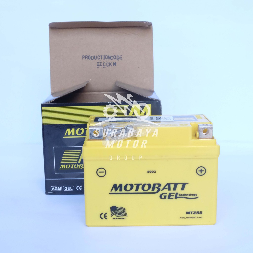 Jual Aki MTZ5S MOTOBATT REAL GEL TECHNOLOGY Garansi 3 Bulan 4.2 Ampere ...