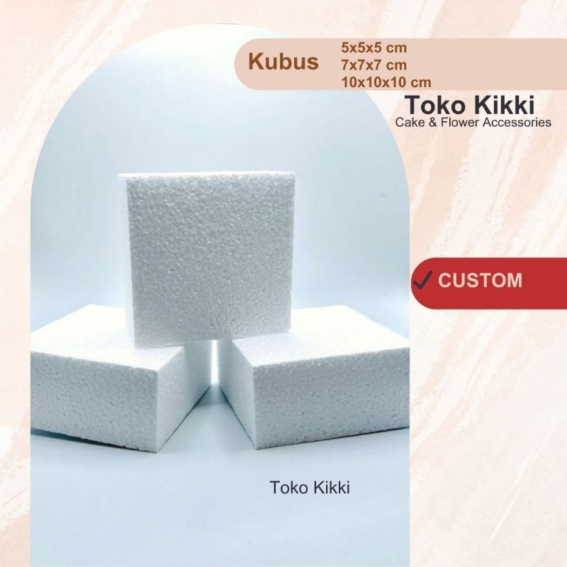 Jual Kubus 10x10x10 styrofoam/ gabus/ sterofoam custom | Shopee Indonesia