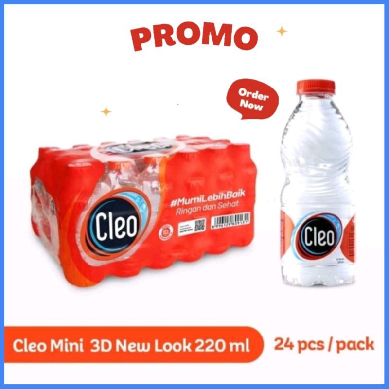 Jual Cleo Air Murni Smart Mini Water 220 Ml (1 Pack 24:Pcs) NB : Beli 4 Pack Lebih murah ...