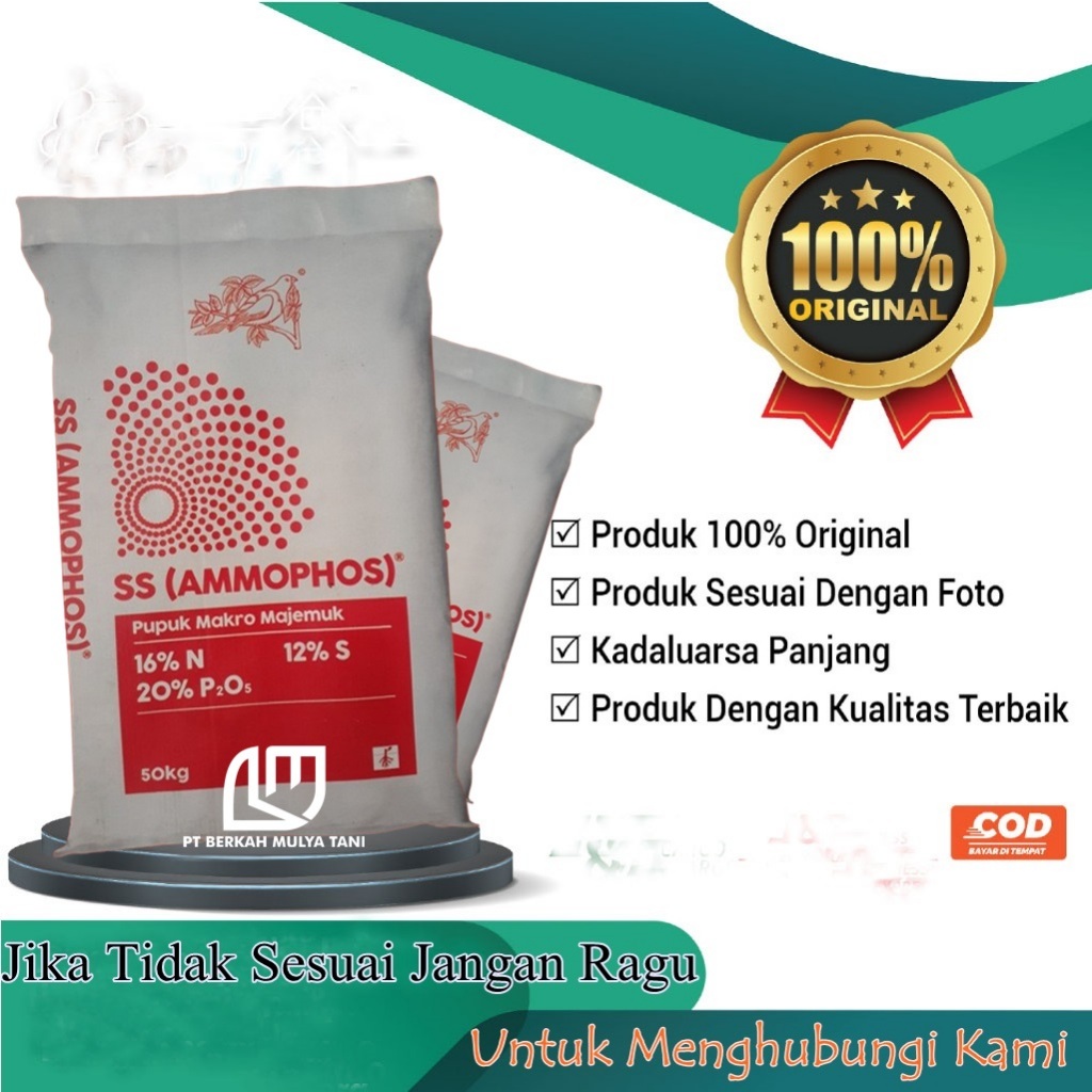 Jual Pupuk Phospat Tinggi Meroke SS Ammophos 1 Kg Repack | Shopee Indonesia