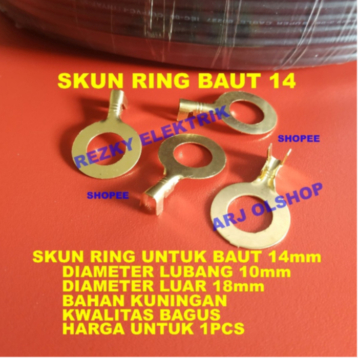 Jual SKUN AKI BESAR M10/ SKUN BULAT BESAR M10/SKUN RING BAUT 10MM/ SKUN ...