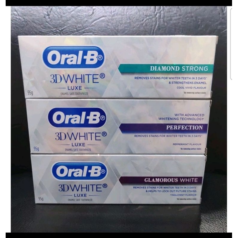 Jual Odol Oral-B 3D White Luxe- Glamorous White Toothpaste. Odol Oral B ...