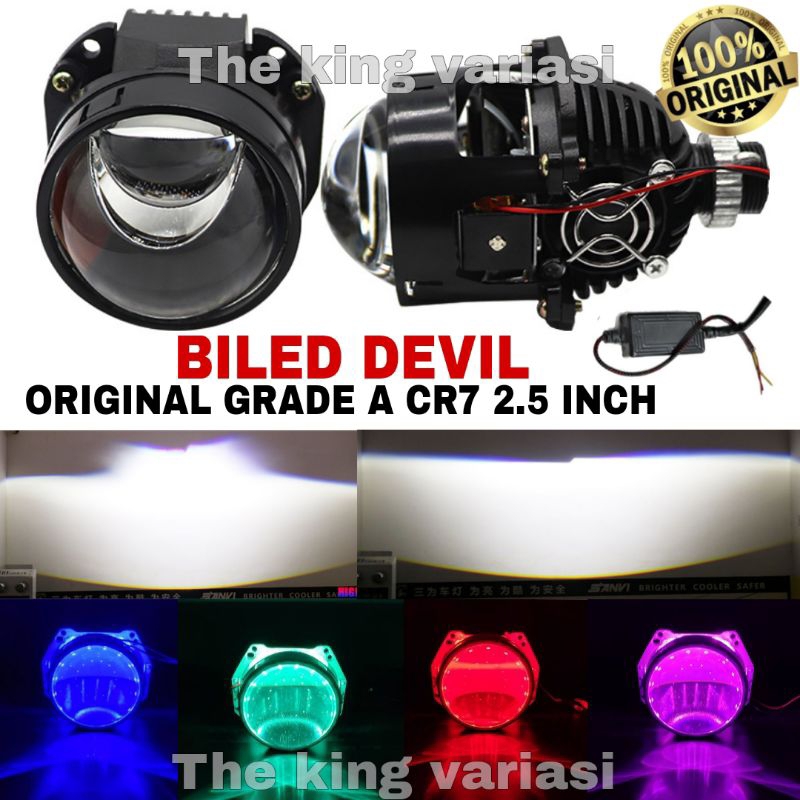 Jual LAMPU BILED DEVIL PREMIUM CR7 2.5 INCH ORIGINAL BILEF DEVIL/LAMPU ...