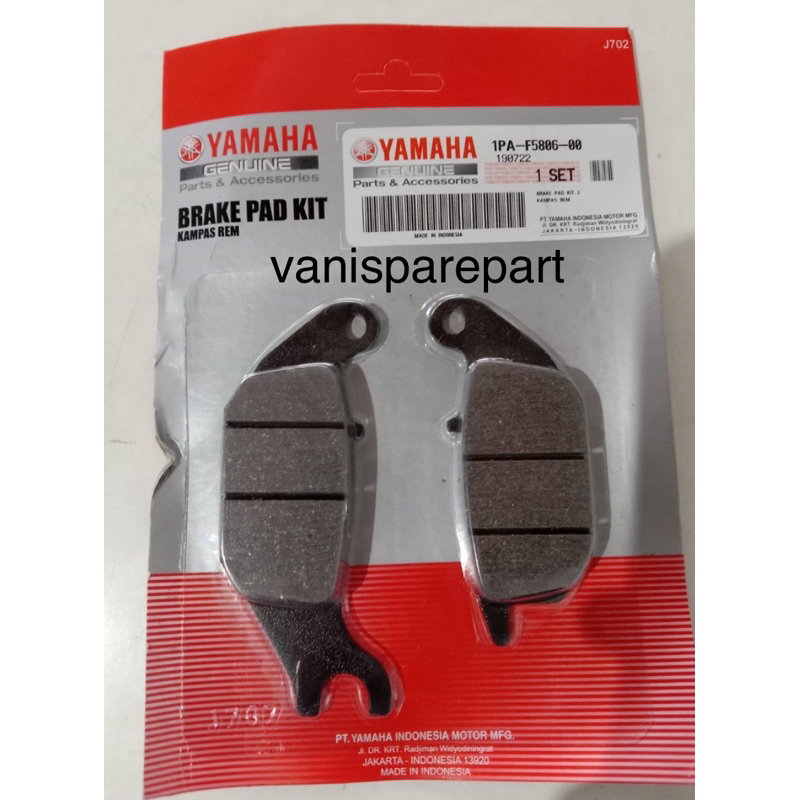 Jual DISPAD KAMPAS REM CAKRAM BELAKANG VIXION NEW JUPITER MX KING 1PA ORI YAMAHA | Shopee Indonesia