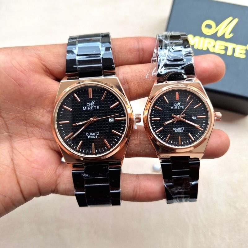 Jual COUPLE!!! JAM TANGAN MIRETE PASANGAN ORIGINAL BRAND. TAHAN AIR ...