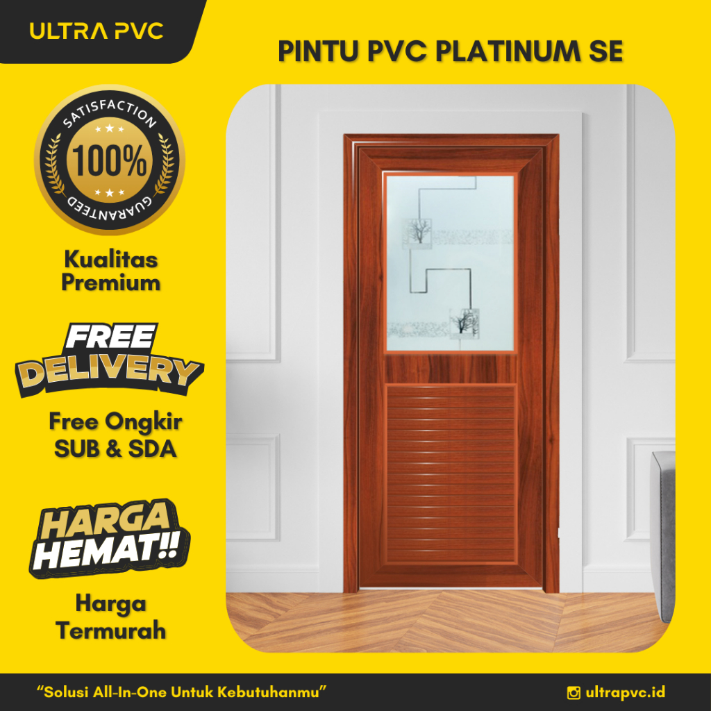 Jual CUSTOM UKURAN PINTU PVC PLATINUM SPECIAL EDITION // PINTU KAMAR ...