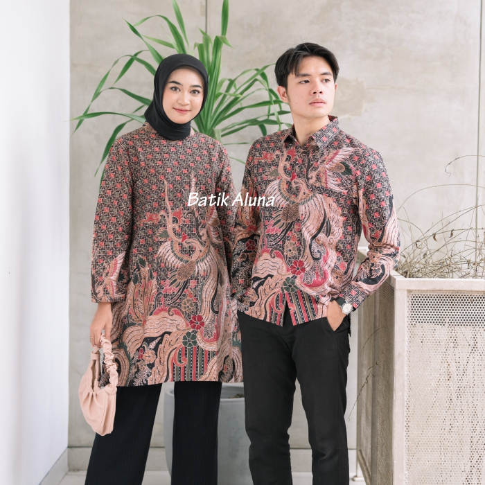 Jual Baju Batik Couple Pasangan Premium Modern Original Lapis Furing ...