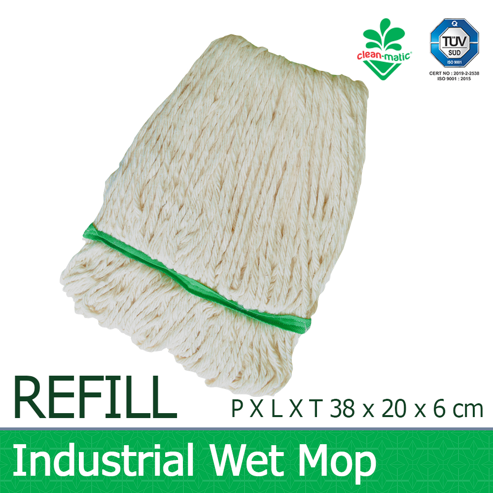 Jual Tchome Refill Pel Lantai Industri Wet Mop Jepit Cotton 220076 ...