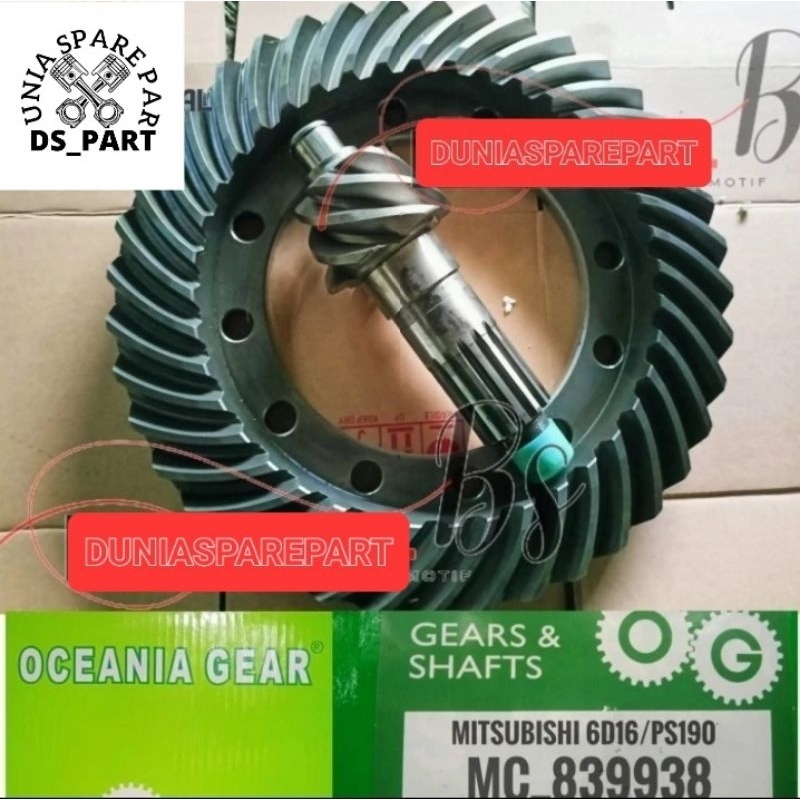 Jual GEAR SET CROWN WHEEL MITSUBISHI FUSO FIGHTER PS190 6D16 6X40 OG ...