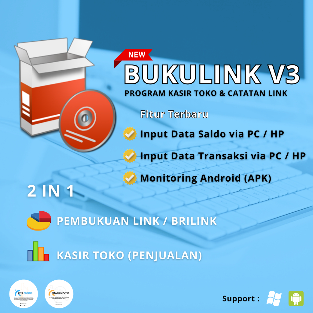 Jual BUKULINK V3 - PROGRAM TOKO PEMBUKUAN BRILINK dan KASIR TERLENGKAP | Shopee Indonesia