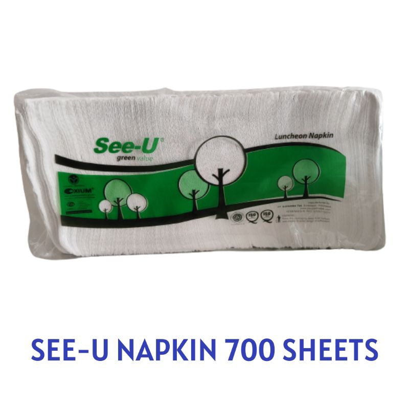Jual Tissue See-U Luncheon Napkin 700 sheets / Tissu napkin / tisu seeu ...