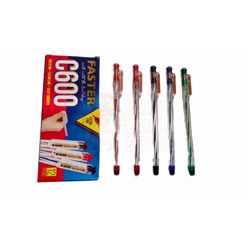 Jual PULPEN FASTER C600/ PULPEN FASTER BUKA TUTUP/ PEN FASTER/ PEN ...