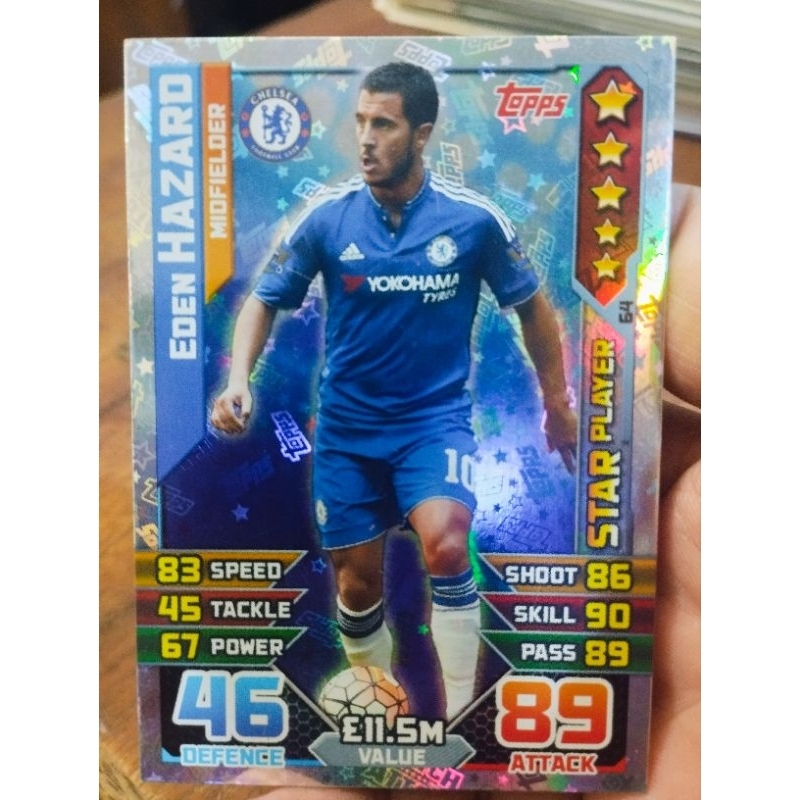 Jual Eden Hazard Match attax 15/16 STAR PLAYER | Shopee Indonesia