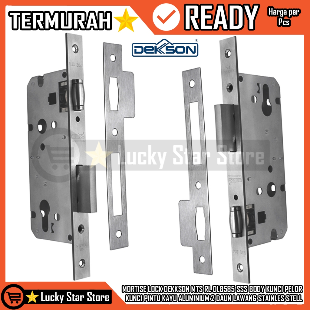 Jual Mortise Lock Dekkson Mts Rl Dl8585 Sss Body Kunci Pelor Pintu Kayu ...