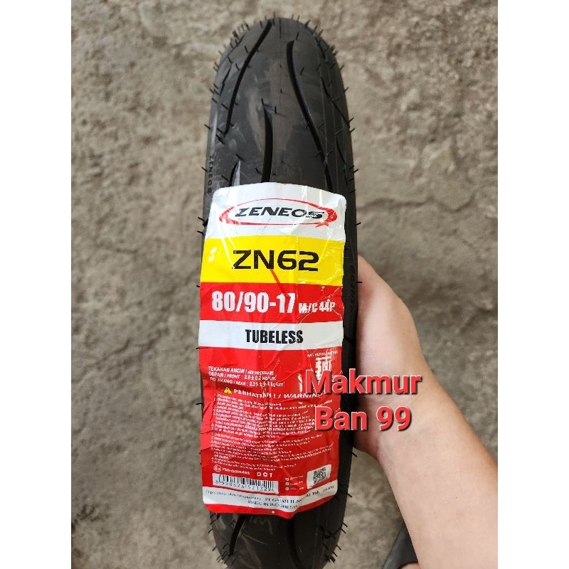 Jual Ban Motor Zeneos 80/90-17 ZN62 Tubeless Ban Belakang Supra | Shopee Indonesia