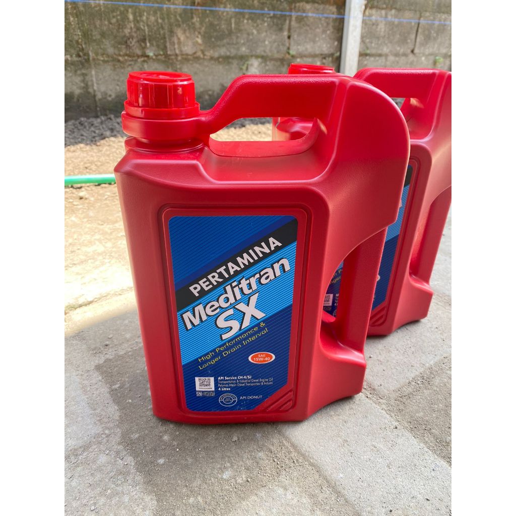 Jual OLI PERTAMINA MEDITRAN SX SAE 15W-40 GALON 4 LITER || OLI MEDITRAN SX 4LITER | Shopee Indonesia