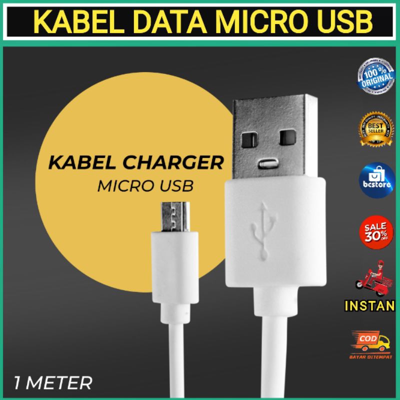 Jual Kabel Charger Data Micro USB Multifungsi 2A 1 Meter | Shopee Indonesia