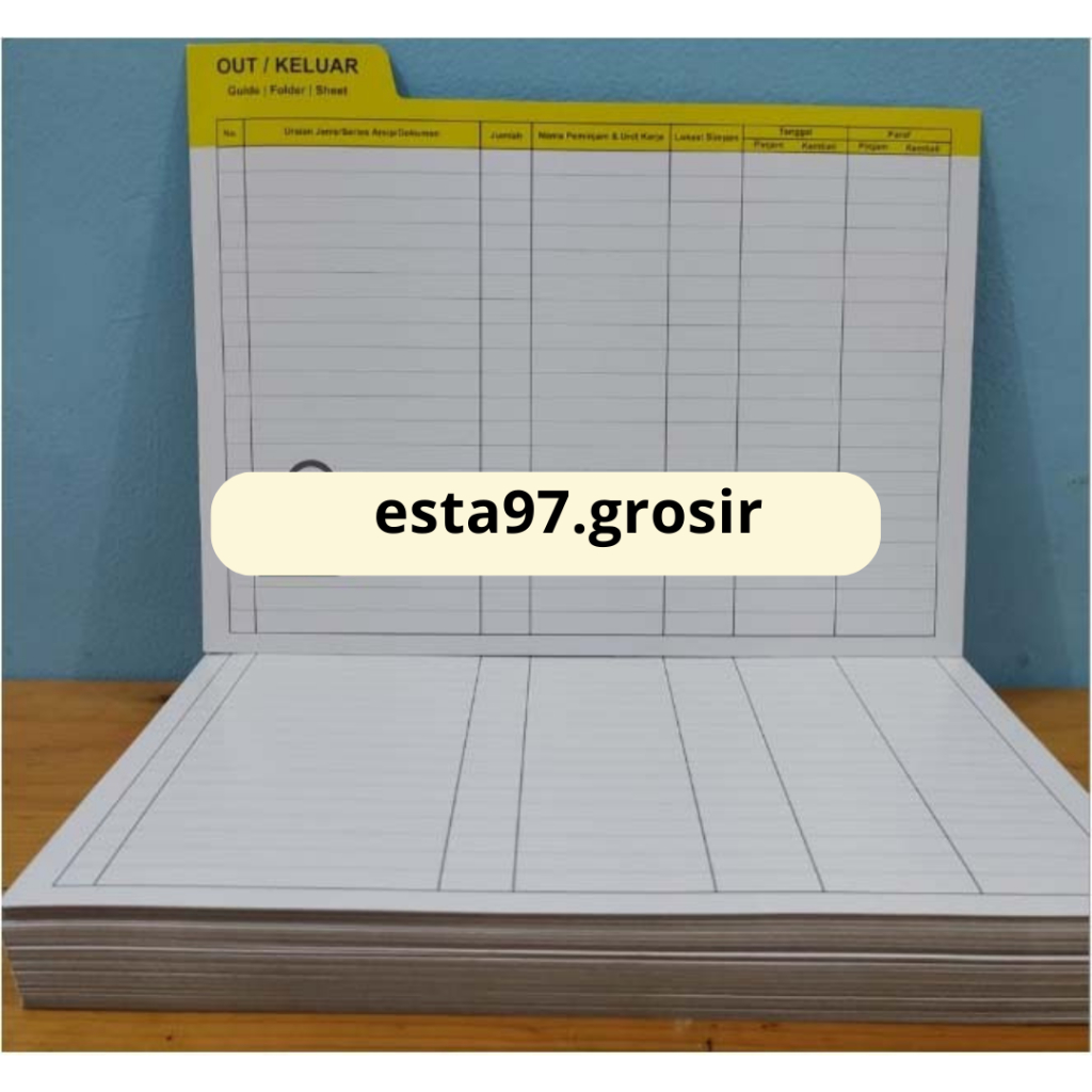 Jual Out Indikator (Out Guide/Out Sheet) Arsip/Dokumen Isi 30 Lembar ... Jual Out Indikator (Out Guide/Out Sheet) Arsip/Dokumen Isi 30 Lembar ...