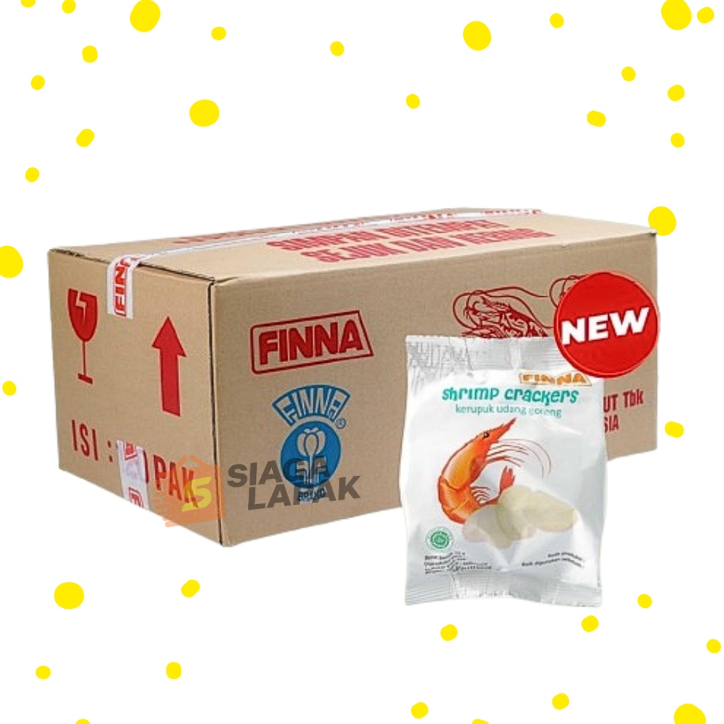Jual Finna Kerupuk Udang /Bawang 1 DUS ISI 120pcs Krupuk Goreng Matang ...