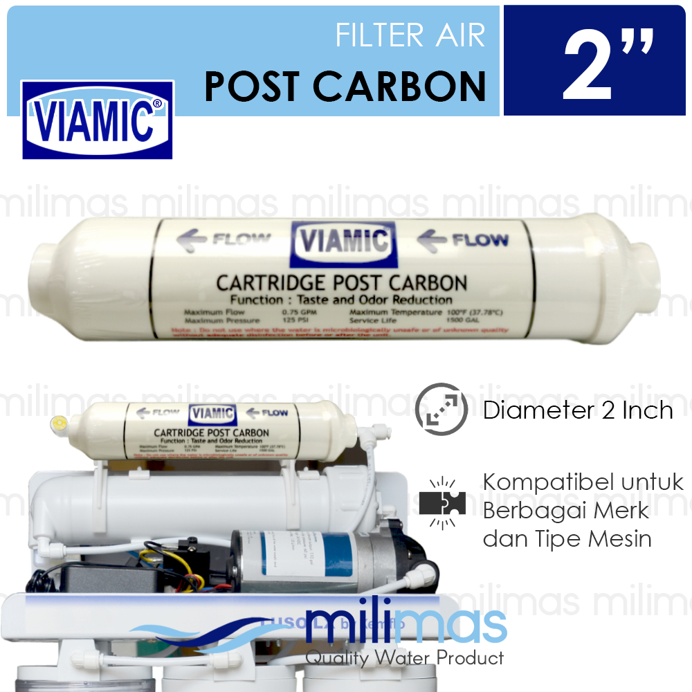 Jual VIAMIC - Post Carbon Chlorine Taste Odor Cartridge Ukuran 10 ...