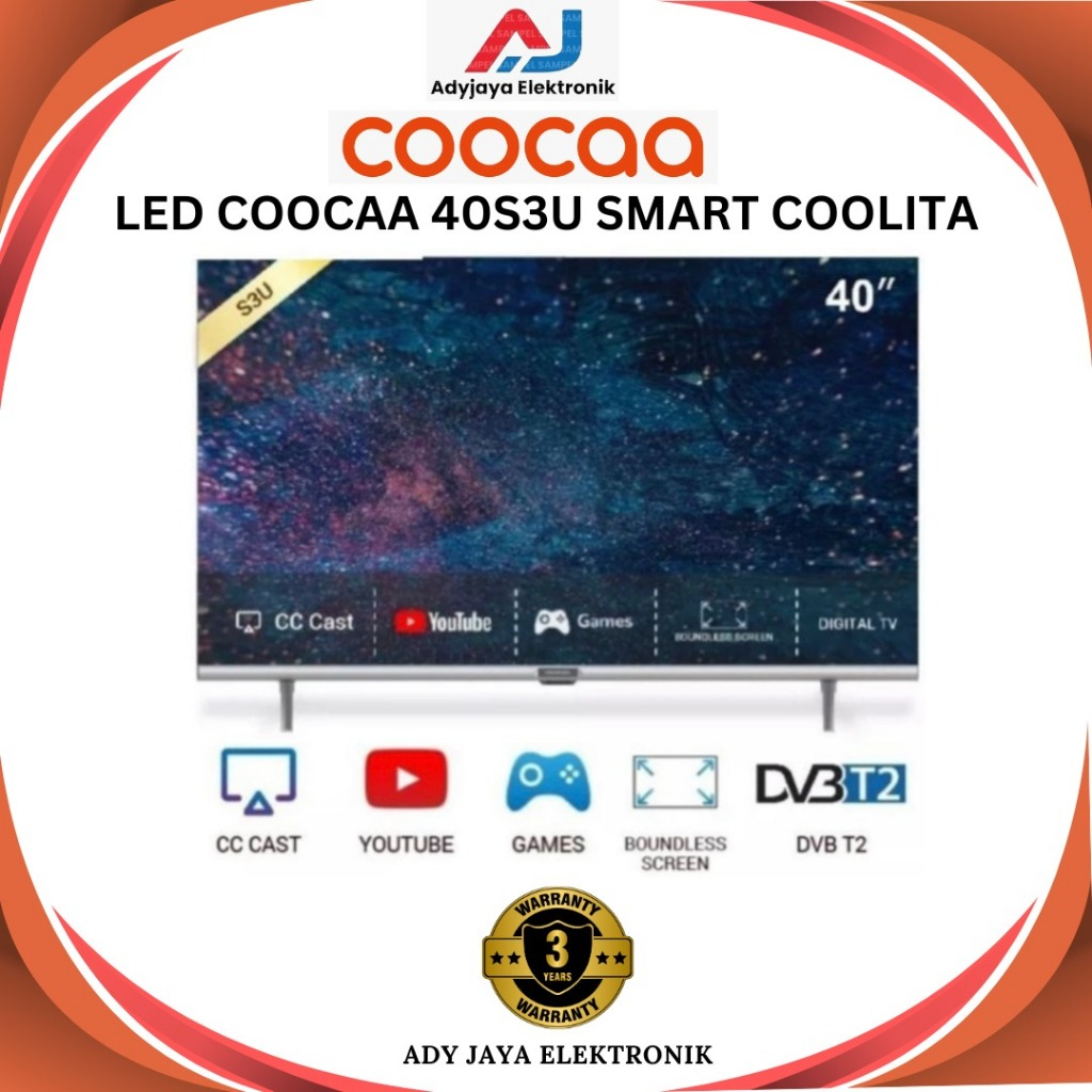 Jual LED TV COOCAA 40S3U SMART COOLITA | Shopee Indonesia